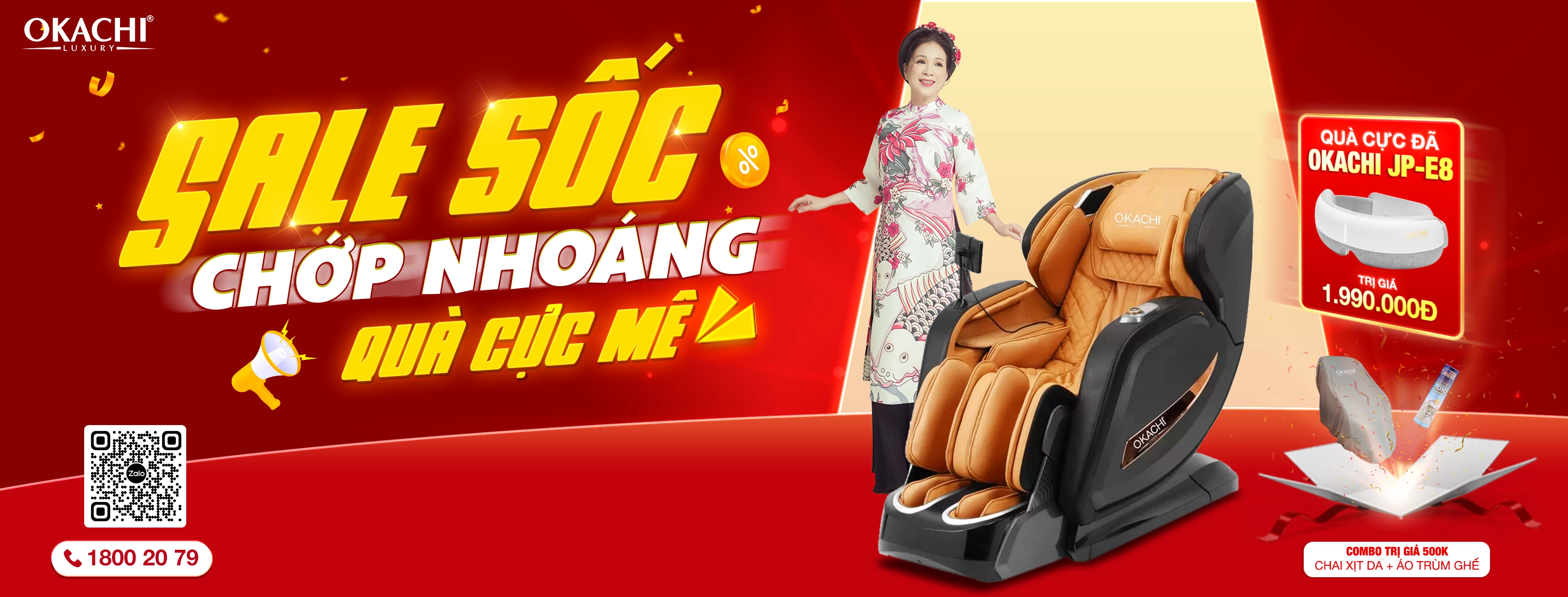 Okachi chuyên thiết bị máy massage, thiết bị thể thao UY TÍN
